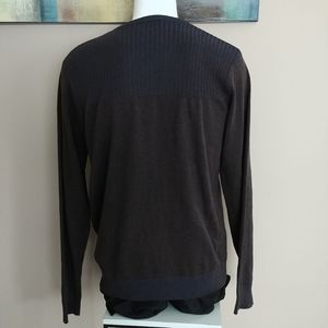 Pronto Uomo | Sweaters | Pronto Uomo Blue Ribbed Sweater Long Sleeve ...